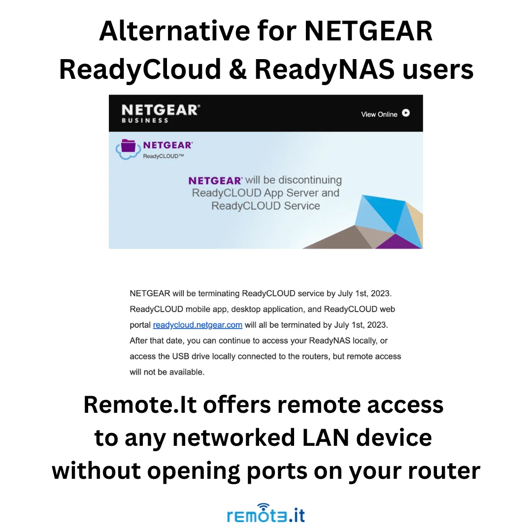 Alternative for NETGEAR ReadyCloud and ReadyNAS Users